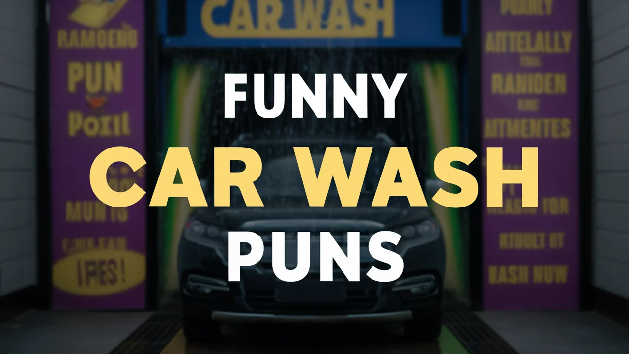 125+ Funny Car Wash Puns - Rare Puns