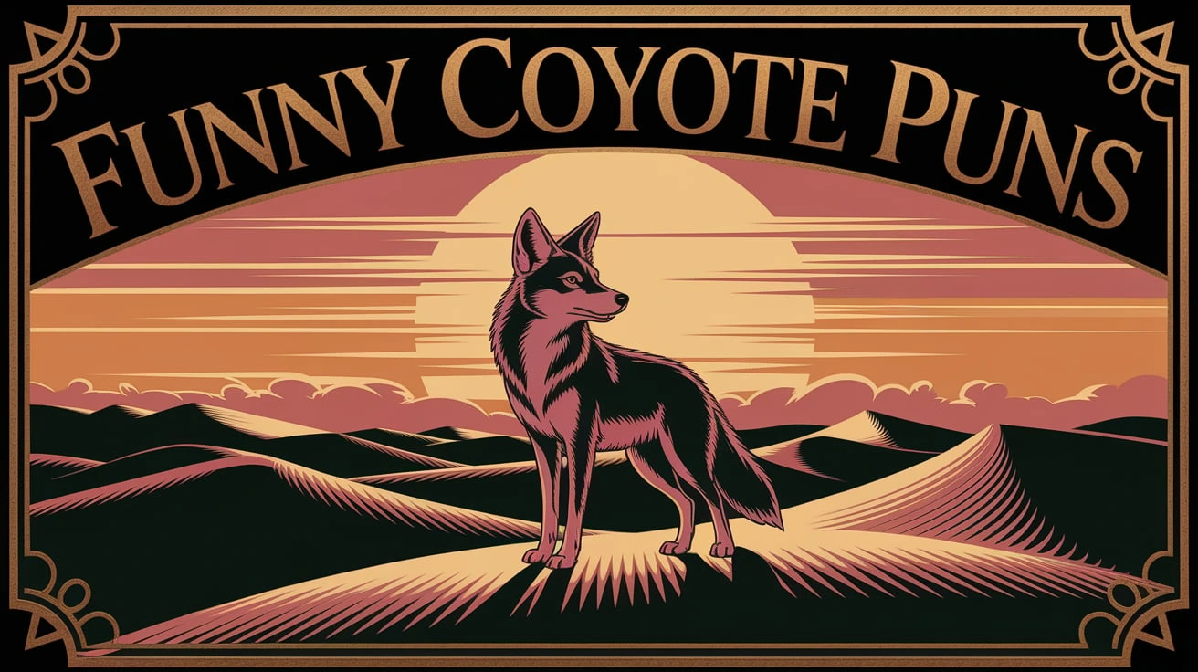 240+ Funny Coyote Puns - Rare Puns
